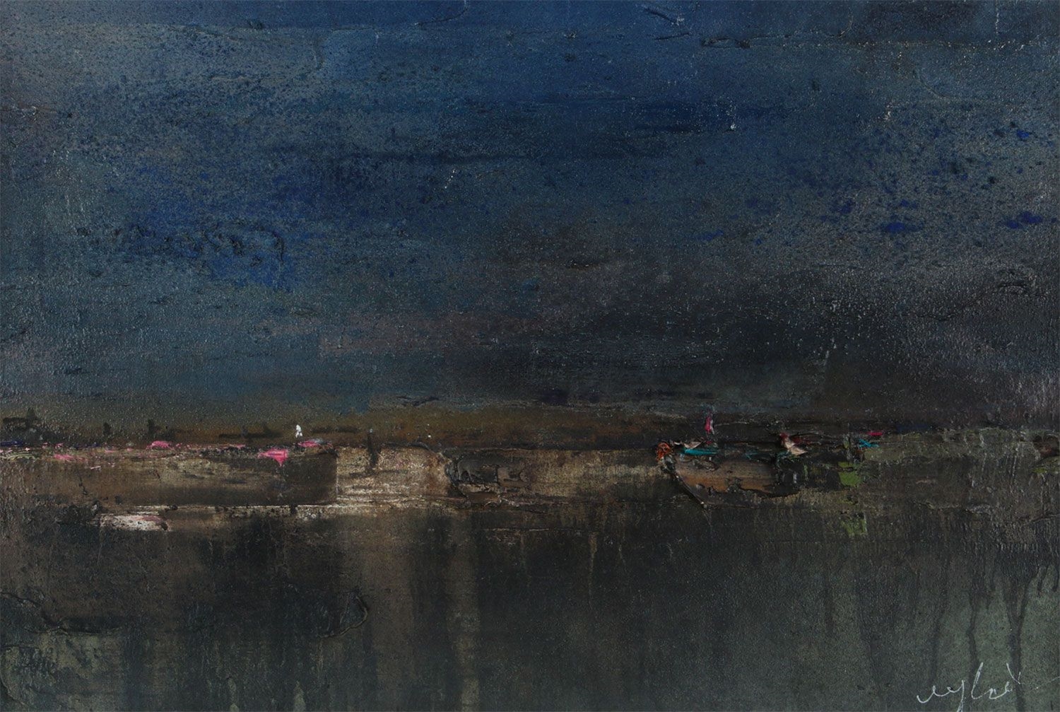 Colin Flack | DARKNESS FALLING ACROSS THE PEAT BOGS | MutualArt