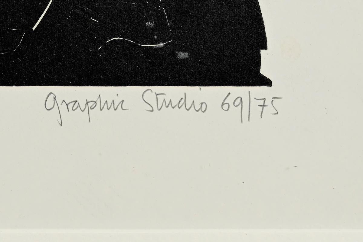 Elizabeth Rivers | Three Men with a Ladder (1964) (1964) | MutualArt
