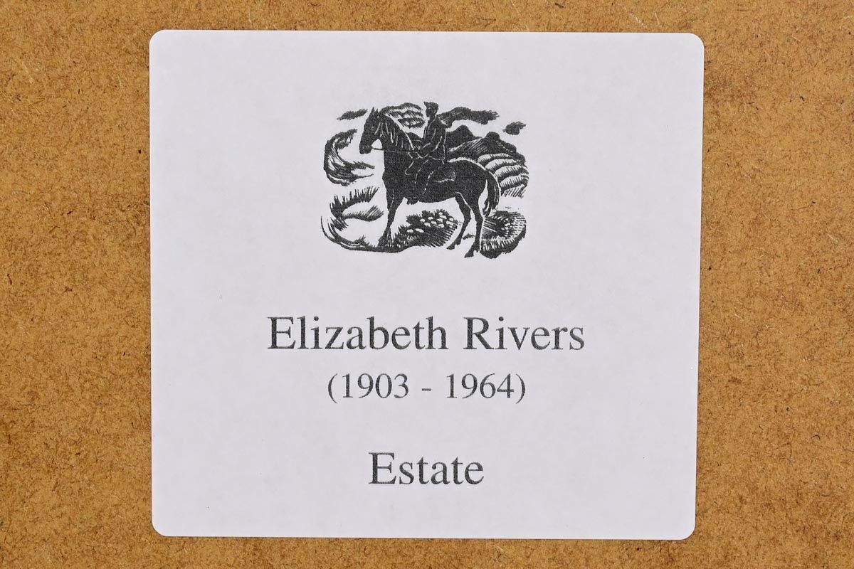 Elizabeth Rivers | Three Men with a Ladder (1964) (1964) | MutualArt