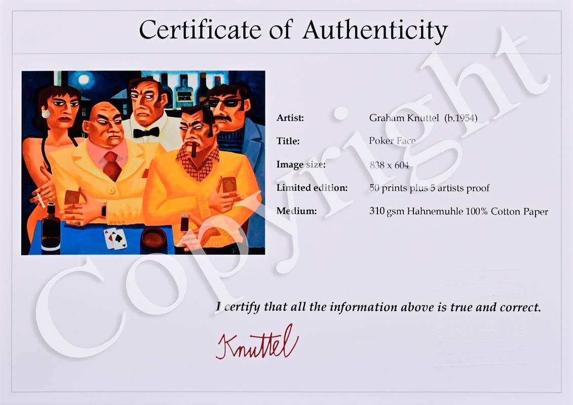 Graham Knuttel | Poker Face | MutualArt