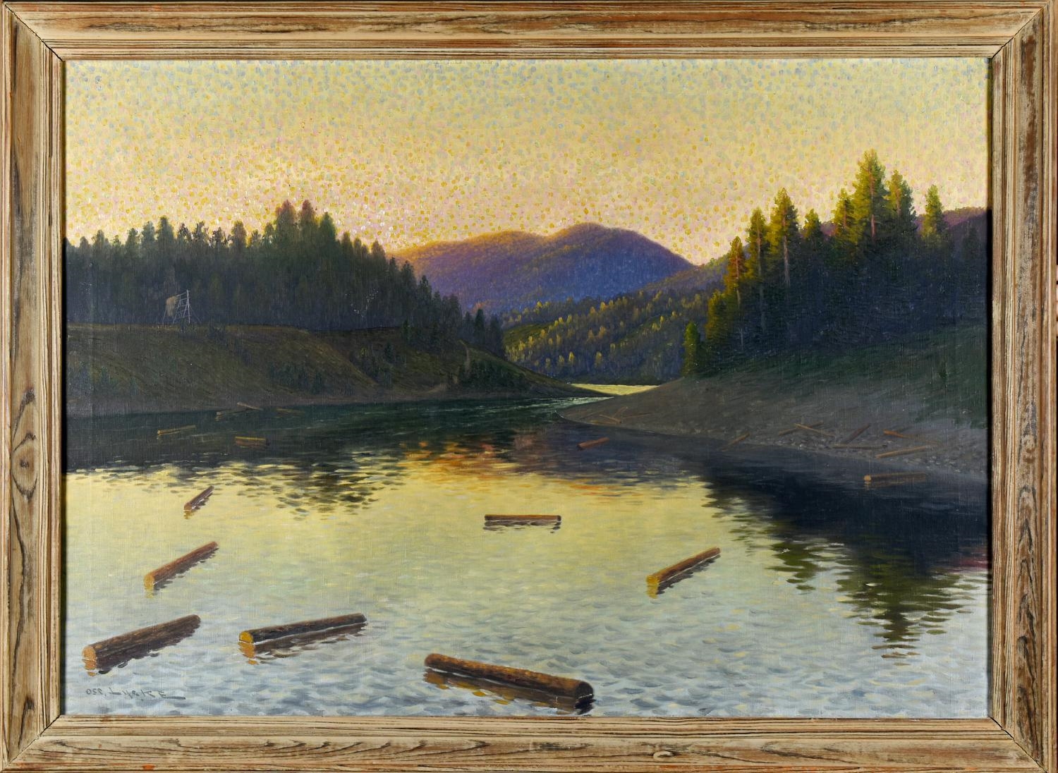 Oscar Lycke | Evaning at The Indals River | MutualArt