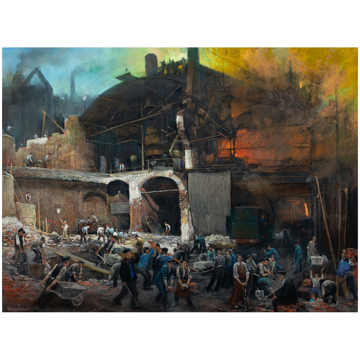 Herman Heijenbrock | Demolition of a steel mill. | MutualArt