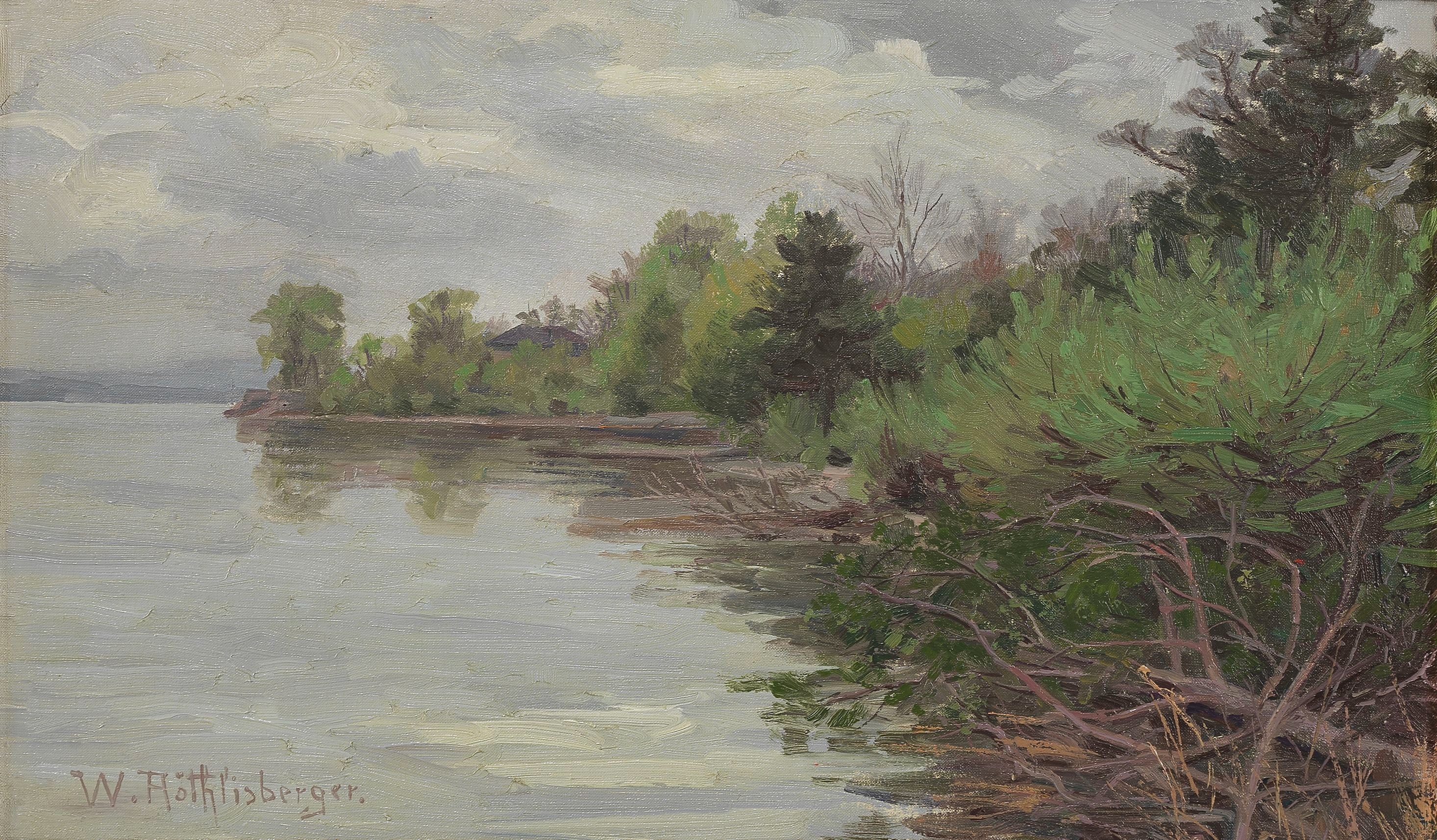 William Röthlisberger | Bord du lac de Neuchâtel | MutualArt