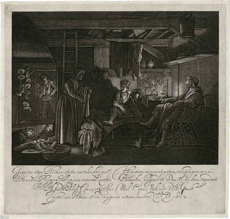 Hendrik Goudt | Jupiter und Merkur in der Hütte von Philemon und Baucis ...