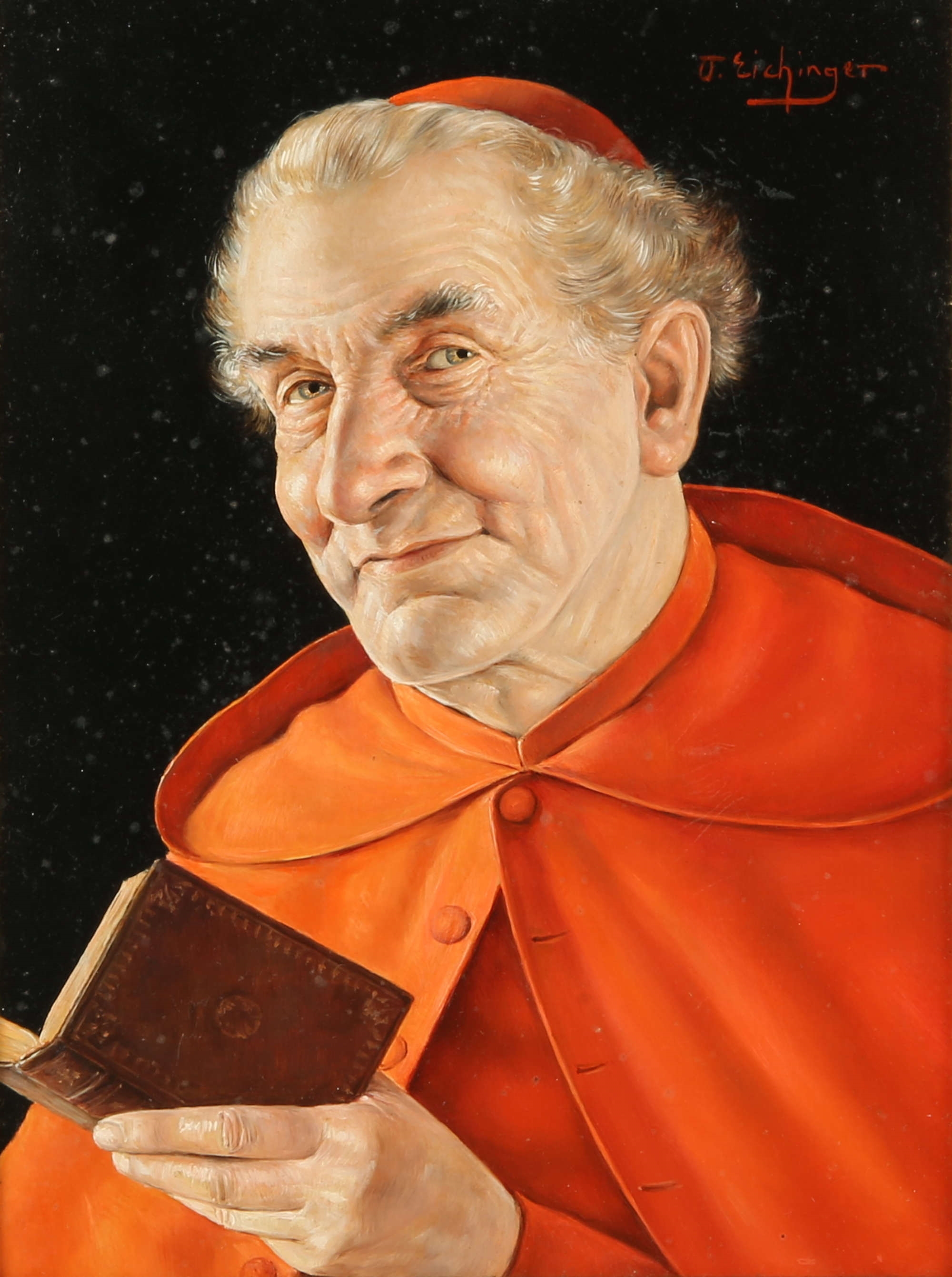 Otto Eichinger | portrait of a cardinal | MutualArt