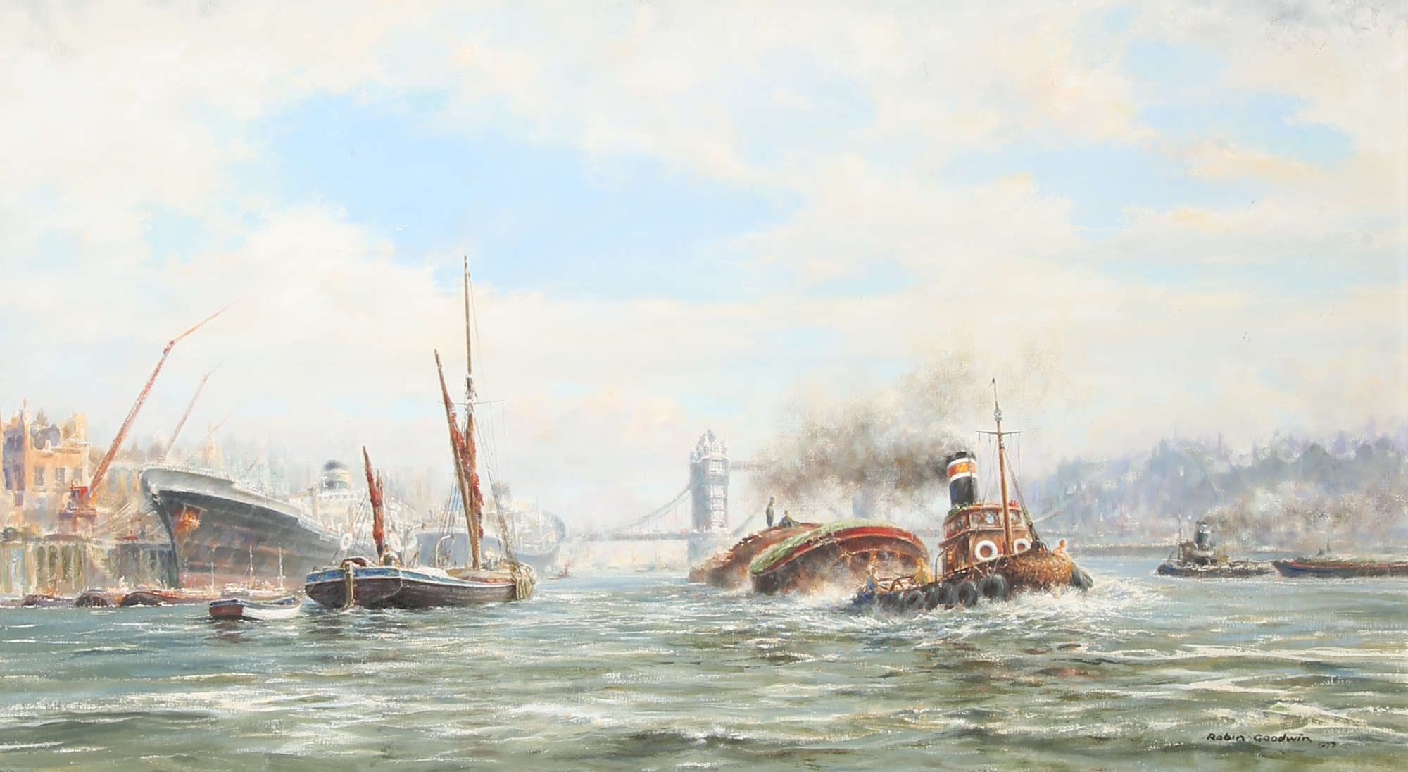 Robin Goodwin | The Pool of London from Cherry Garden Pier (1973 ...