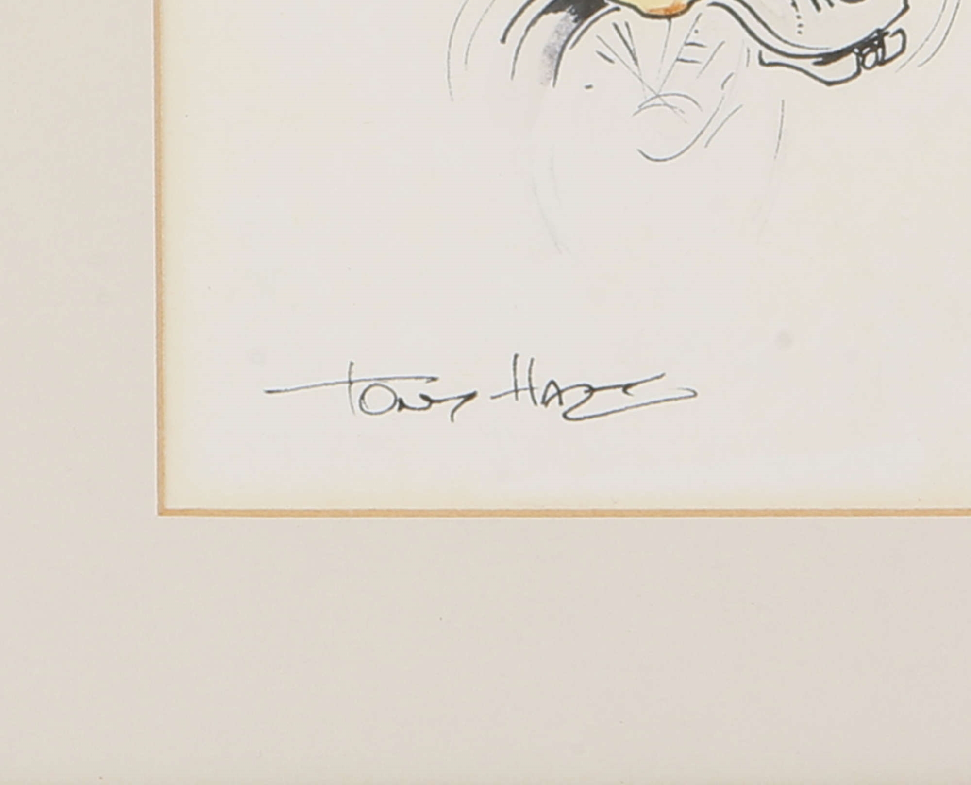 Tony Hart | Colonel Snodgrass riding a bicycle, | MutualArt