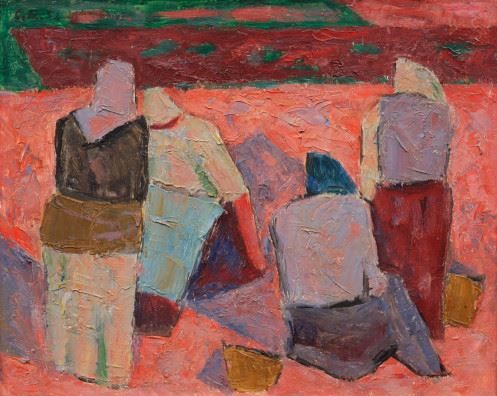 Carl Roesch | Vier Bäuerinnen (1952) | MutualArt