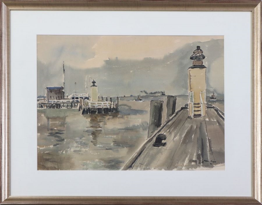 Tom Hops | Kutter und Dampfschiffe von Ponton aus betrachtet (1941 ...