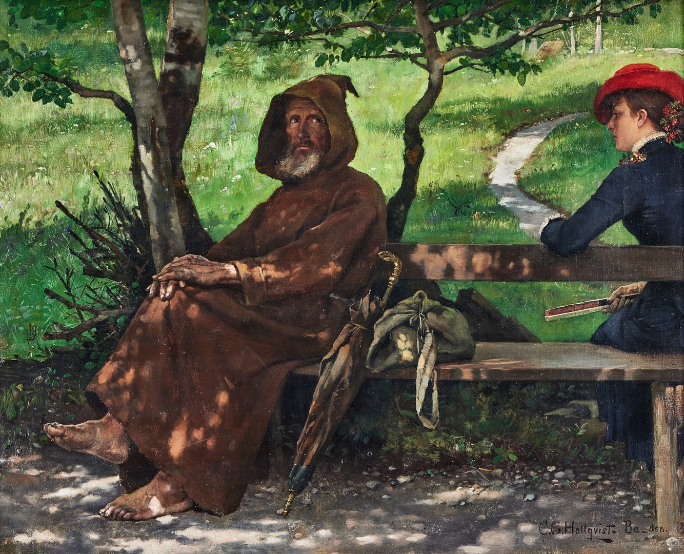 Carl Gustaf Hellqvist | Vid skogsvägen (1883) | MutualArt