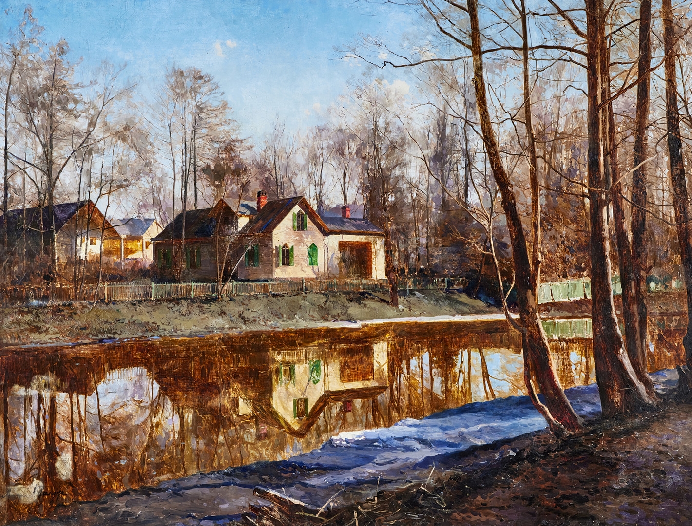 Andrei Nikolaevich Shilder | Village landscape | MutualArt