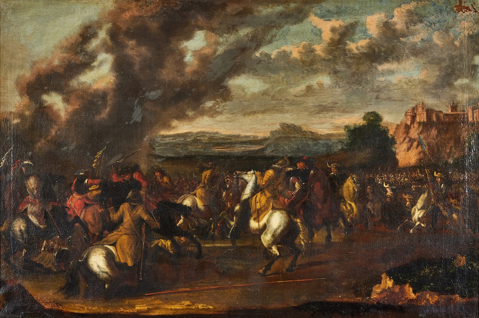 Johann Philipp Lembke | Battle scene (1700) | MutualArt