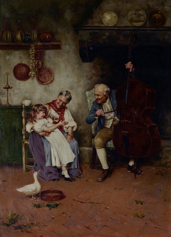 Alessandro Sani | Interior with figures | MutualArt