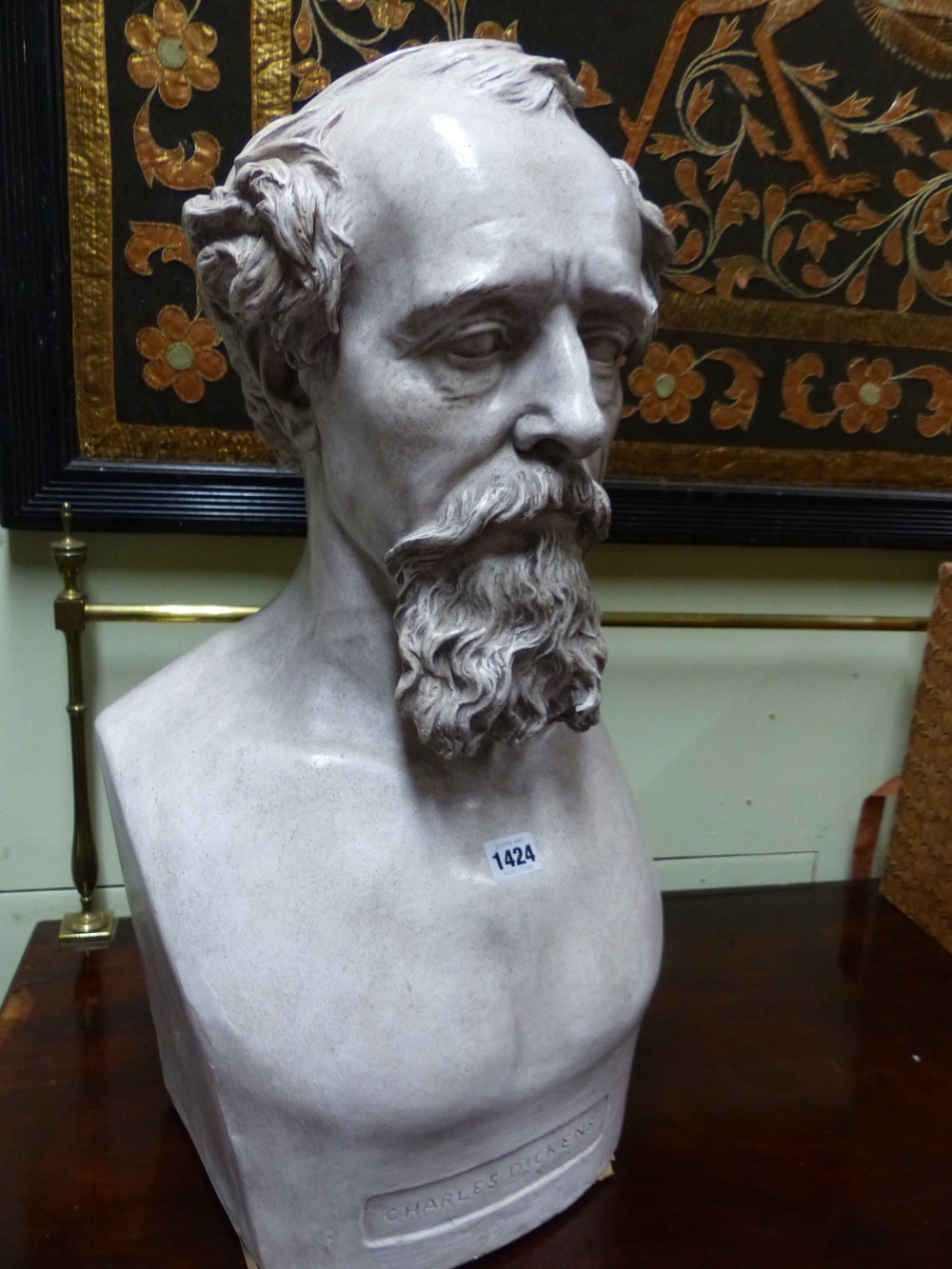 Charles Dickens | A TINTED PLASTER BUST OF CHARLES DICKENS AFTER ...