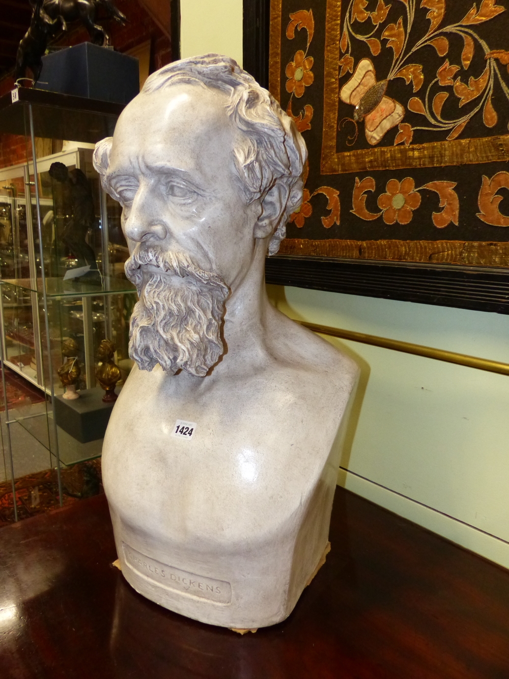 Charles Dickens | A TINTED PLASTER BUST OF CHARLES DICKENS AFTER ...