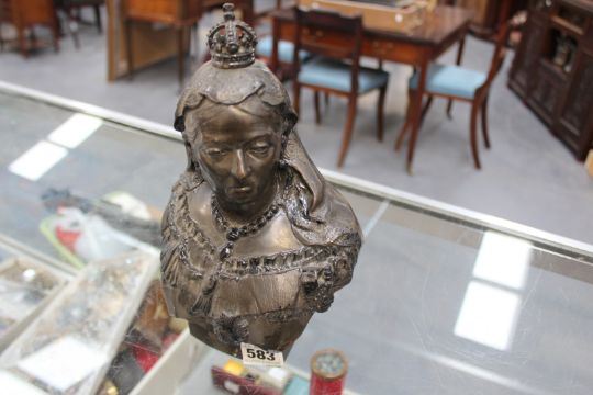 Queen Victoria | A 19TH CENTURY BRONZE BUST OF QUEEN VICTORIA (19th ...
