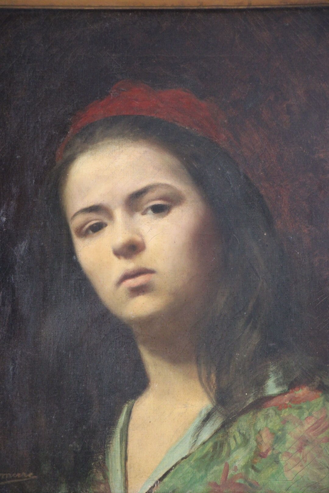 Léon Comerre | Portrait de jeune fille | MutualArt