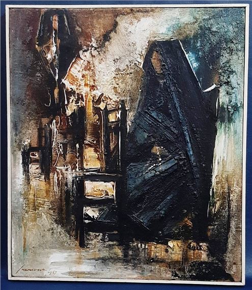 Emvin Cremona | At Church wearing Ghonella (1967) | MutualArt