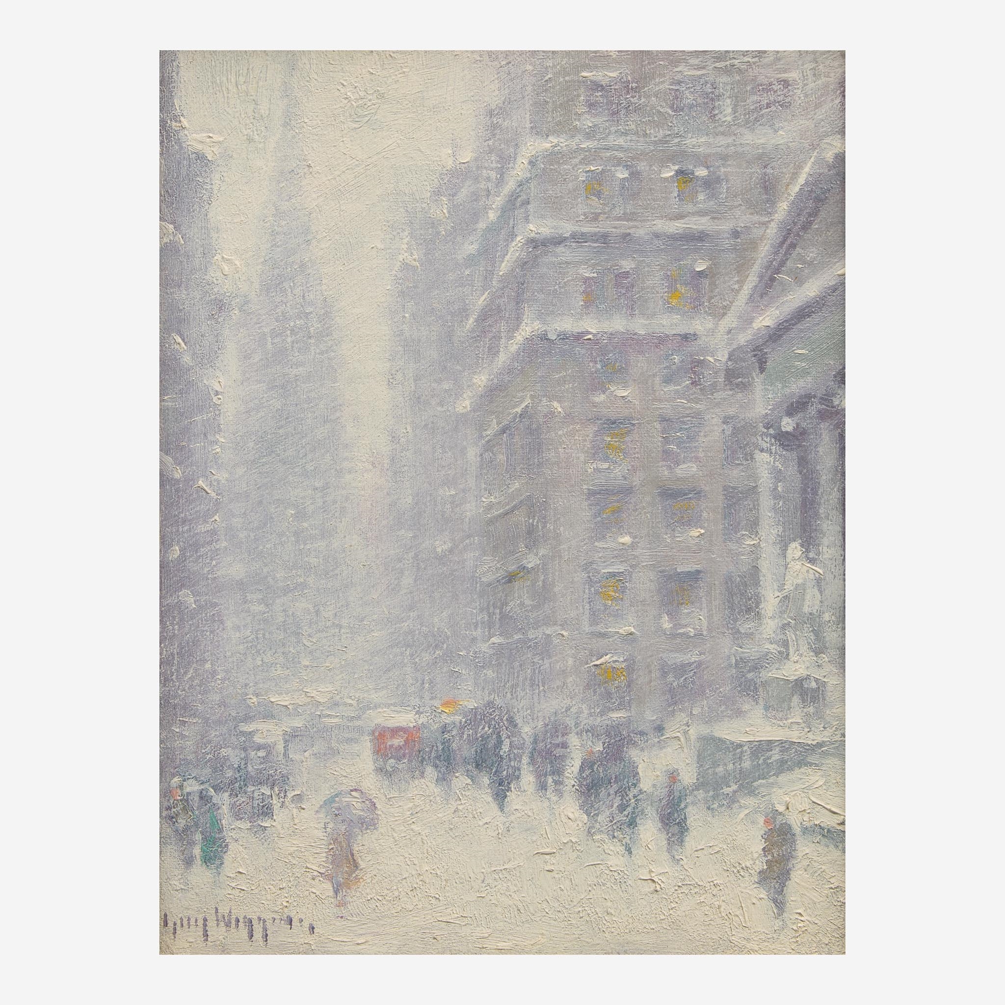 Guy Carleton Wiggins | Winter Wall Street | MutualArt