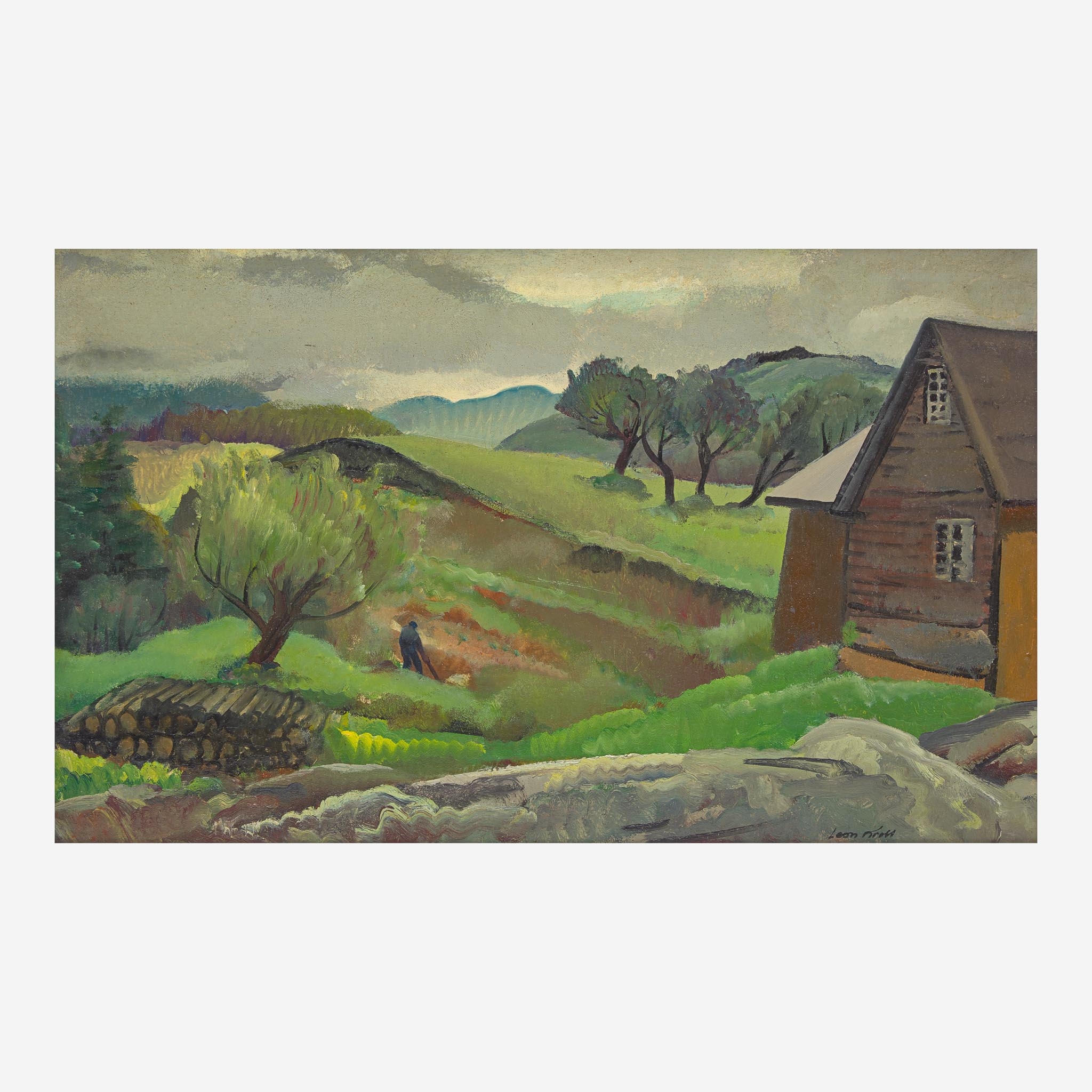 Leon Kroll | Pastoral Farming | MutualArt