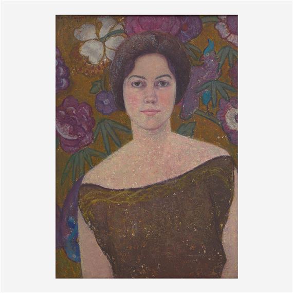 Emma Fordyce MacRae | Self-Portrait in Brown (1925) | MutualArt