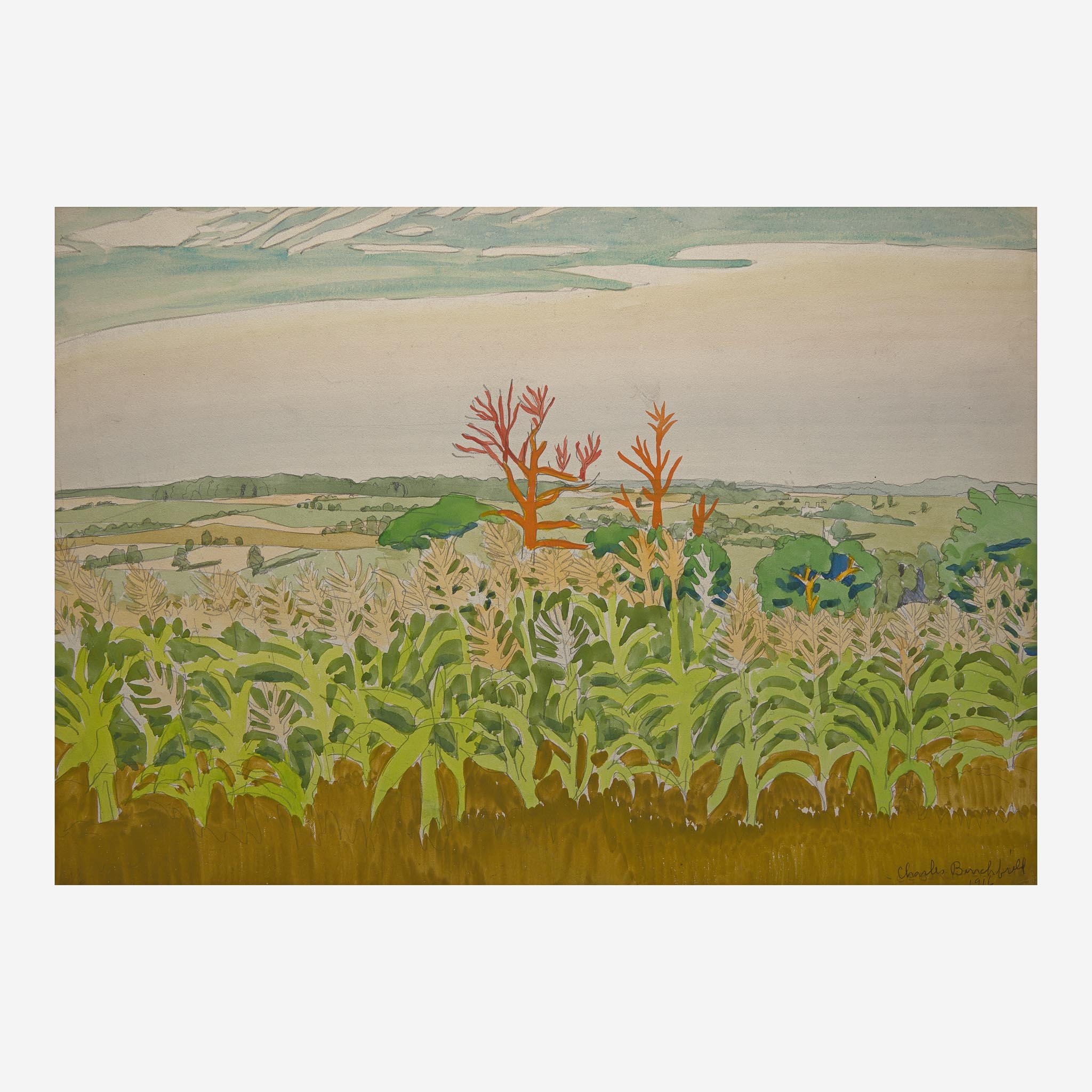 Charles Ephraim Burchfield | September Sunlight (1916) | MutualArt