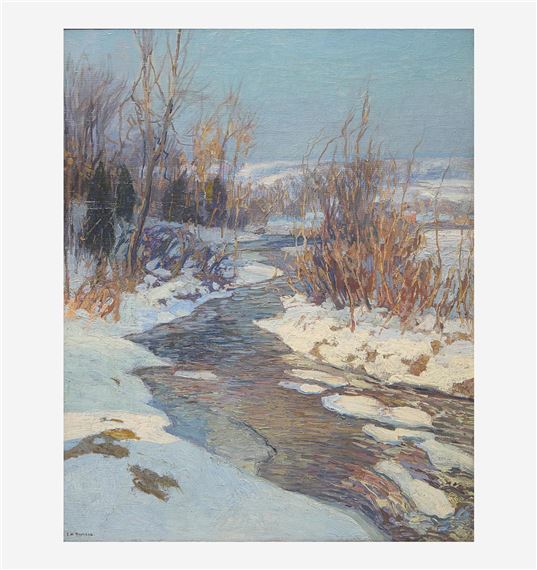 Edward Willis Redfield | Winter Brook (Late 1920s) | MutualArt