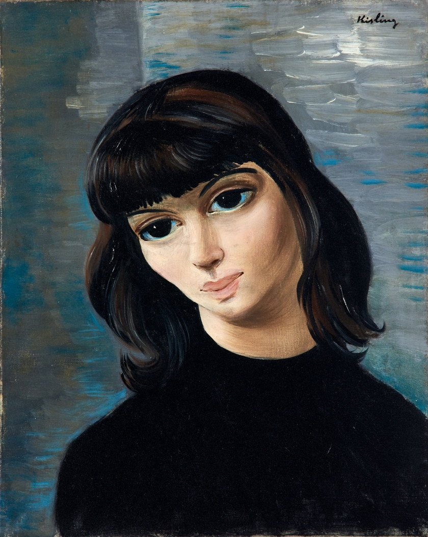Moïse Kisling | Jeune femme brune (Circa 1940) | MutualArt