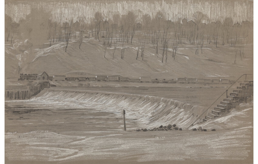 Martin Lewis | The Housatonic in Winter | MutualArt