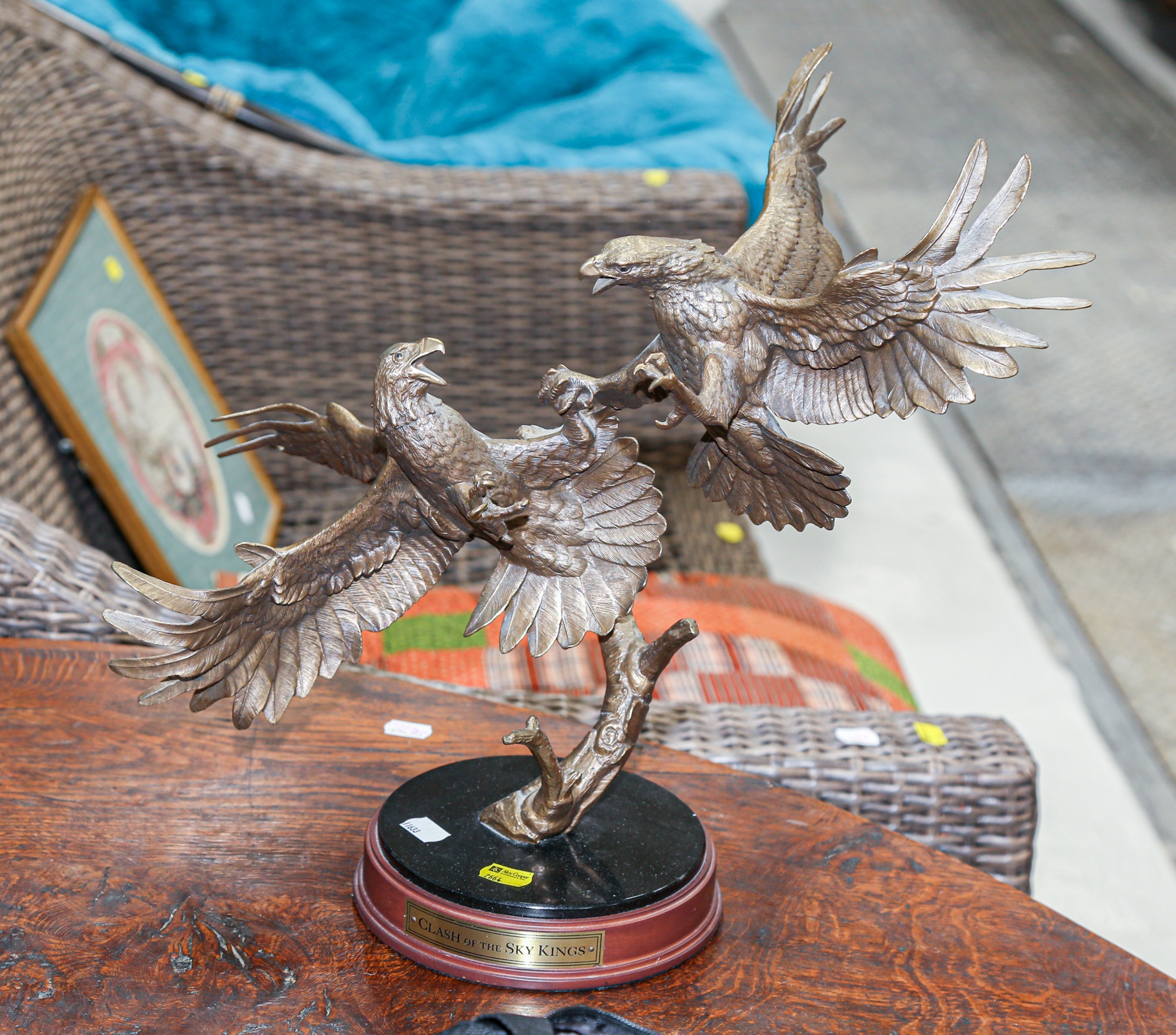 George McMonigle | Bronze Sculpture of Fighting Eagles | MutualArt