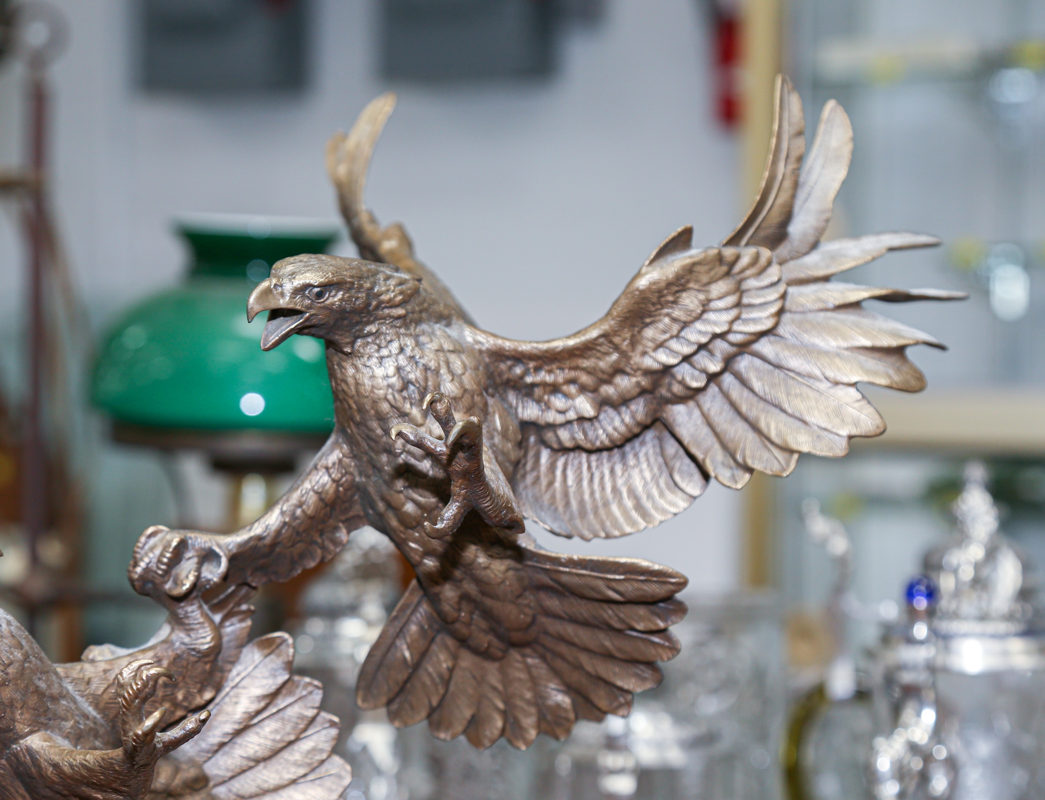 George McMonigle | Bronze Sculpture of Fighting Eagles | MutualArt