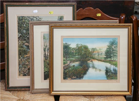 Wallace Nutting | Three Framed Wallace Nutting Photo Prints | MutualArt