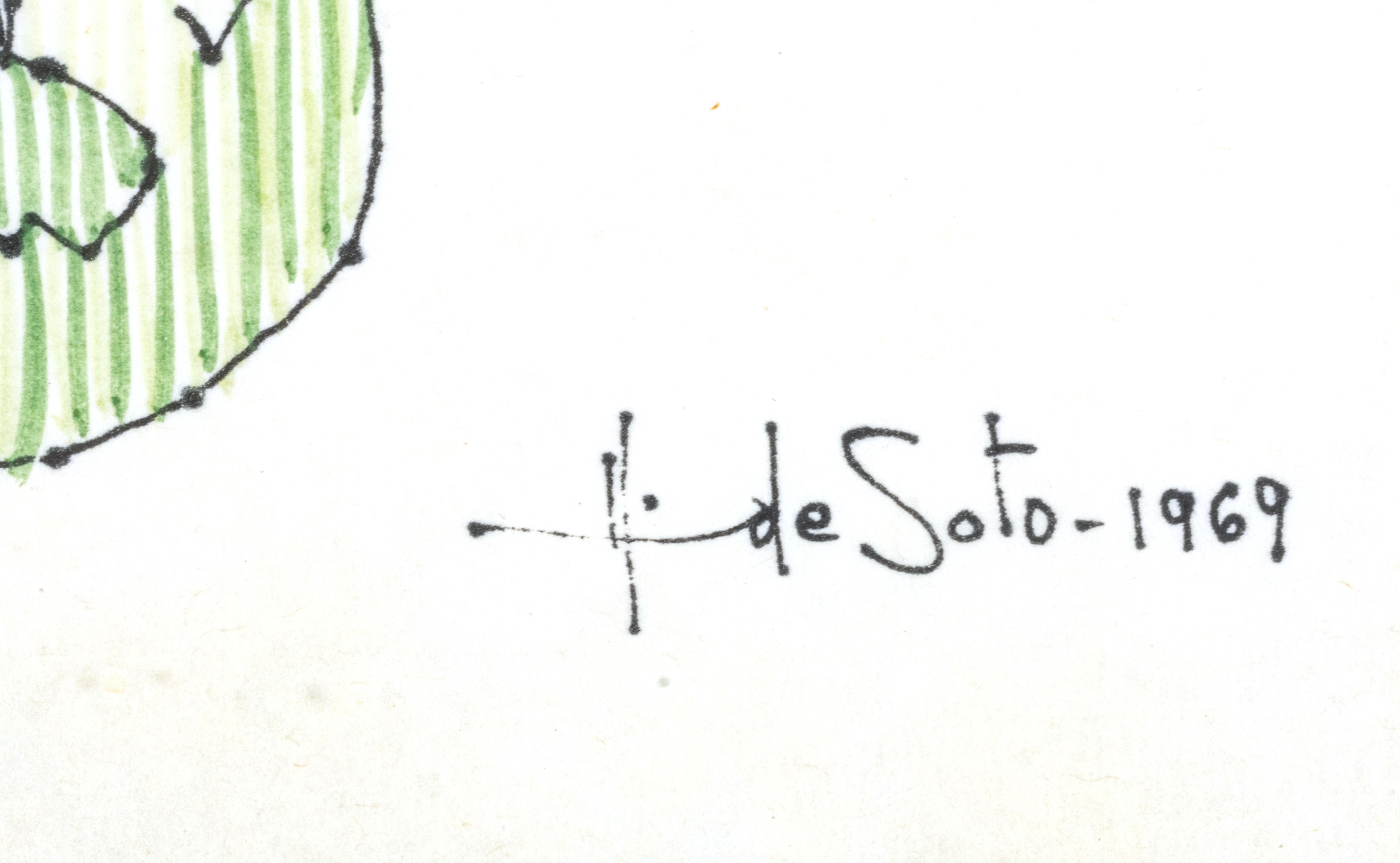 Hugo de Soto | Hugo De Soto (Cuban, B. 1928) Ink Drawings On Paper 1968 ...