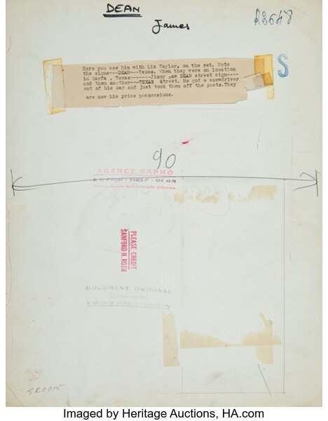 Sanford Roth | James Dean and Elizabeth Taylor on the Set of Giant ...