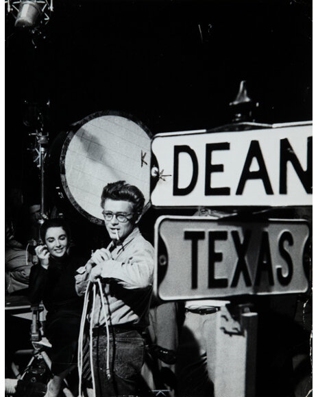 Sanford Roth | James Dean and Elizabeth Taylor on the Set of Giant ...