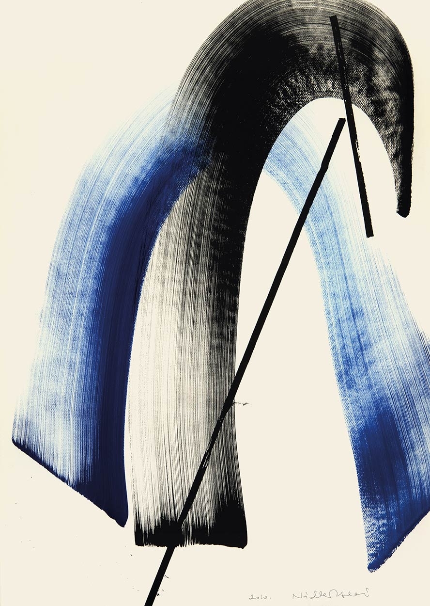 Istvan Nadler | Composition in Blue and Black (2010) | MutualArt
