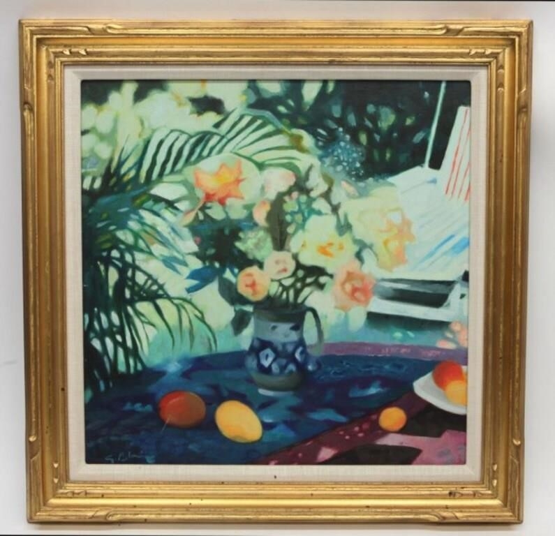 Georges Blouin | GEORGES BLOUIN STILL LIFE PAINTING (1989) | MutualArt