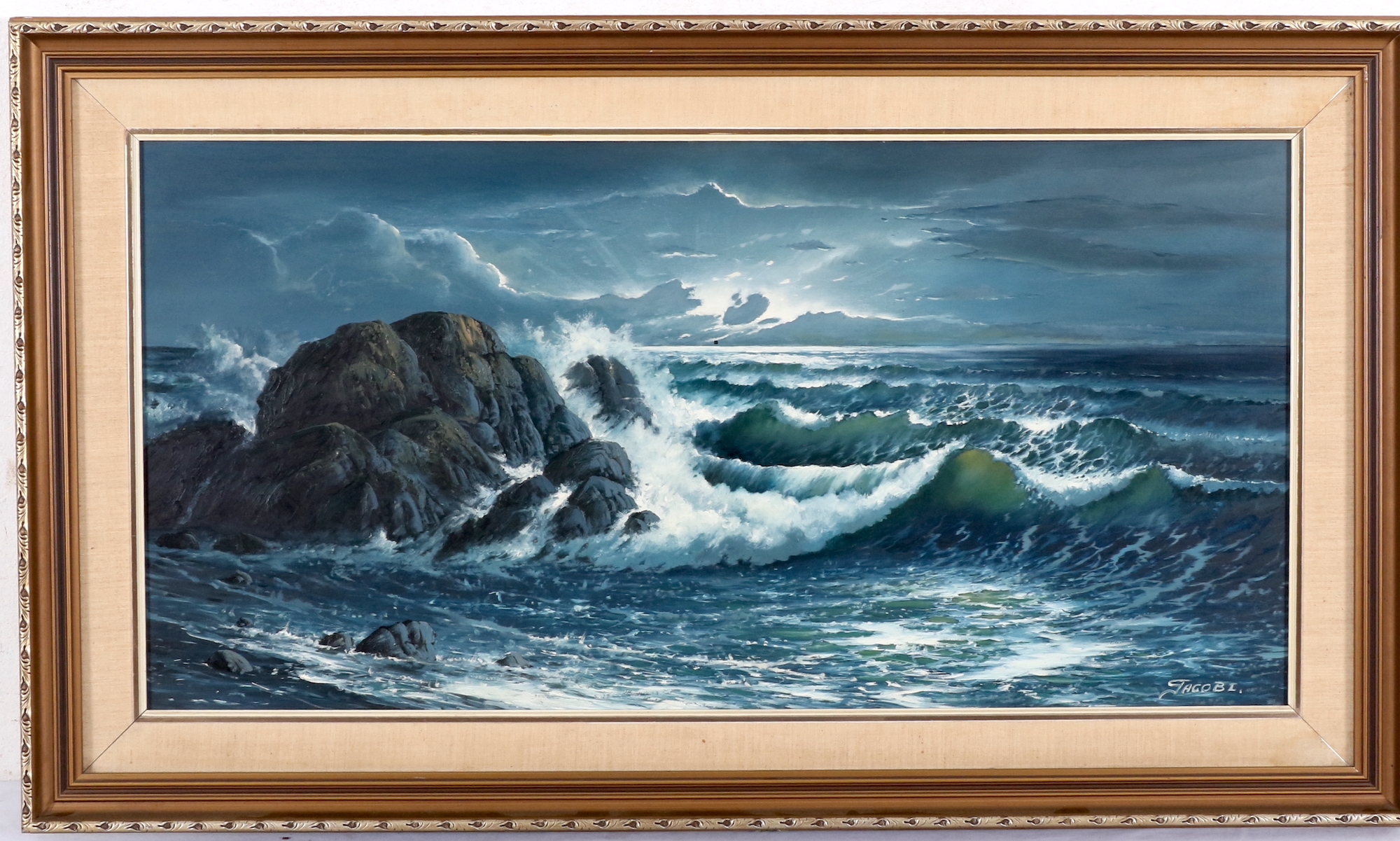 Benjamin Jacobus Davis | (South African 1933-) CRASHING WAVES | MutualArt