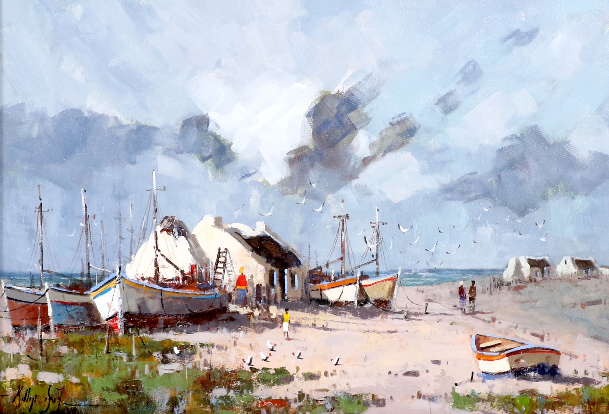 Phillip Britz | VILLAGE HARBOUR | MutualArt