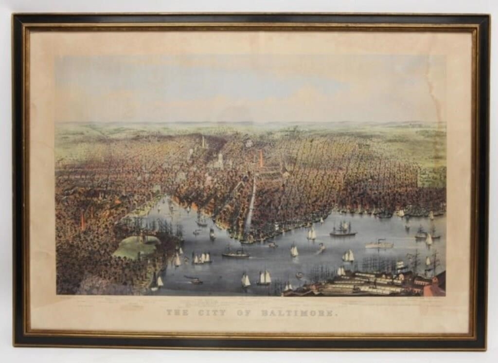 Charles Parsons | CITY OF BALTIMORE LITHOGRAPH | MutualArt