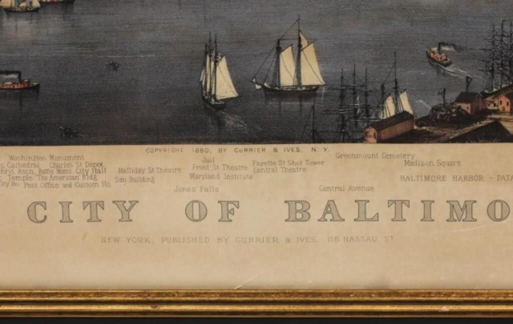 Charles Parsons | CITY OF BALTIMORE LITHOGRAPH | MutualArt