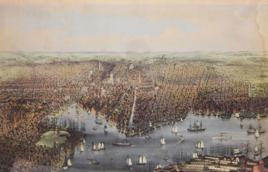Charles Parsons | CITY OF BALTIMORE LITHOGRAPH | MutualArt