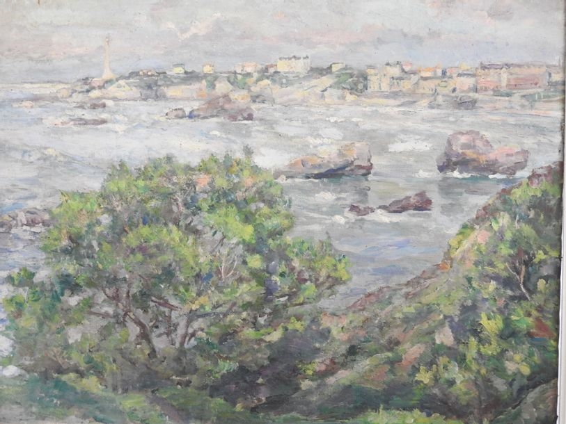 Raphaël Lewisohn | View of Biarritz (1909) | MutualArt