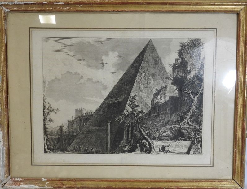 Giovanni Battista Piranesi | The Pyramid of Gaius Cestius (Piramide di ...