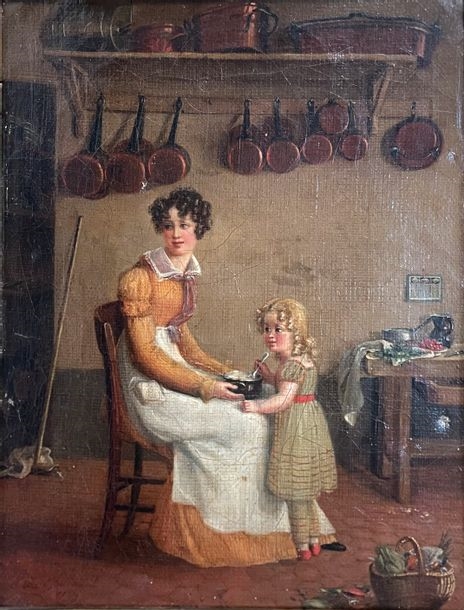 Inès D'esmenard | Intérieur de cuisine (1824) | MutualArt