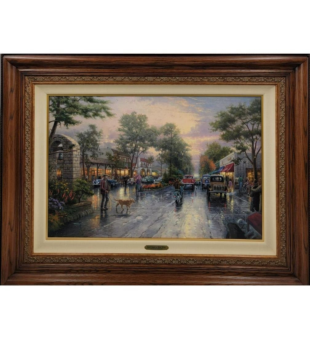 Thomas Kinkade | CARMEL SUNSET ON OCEAN AVE | MutualArt
