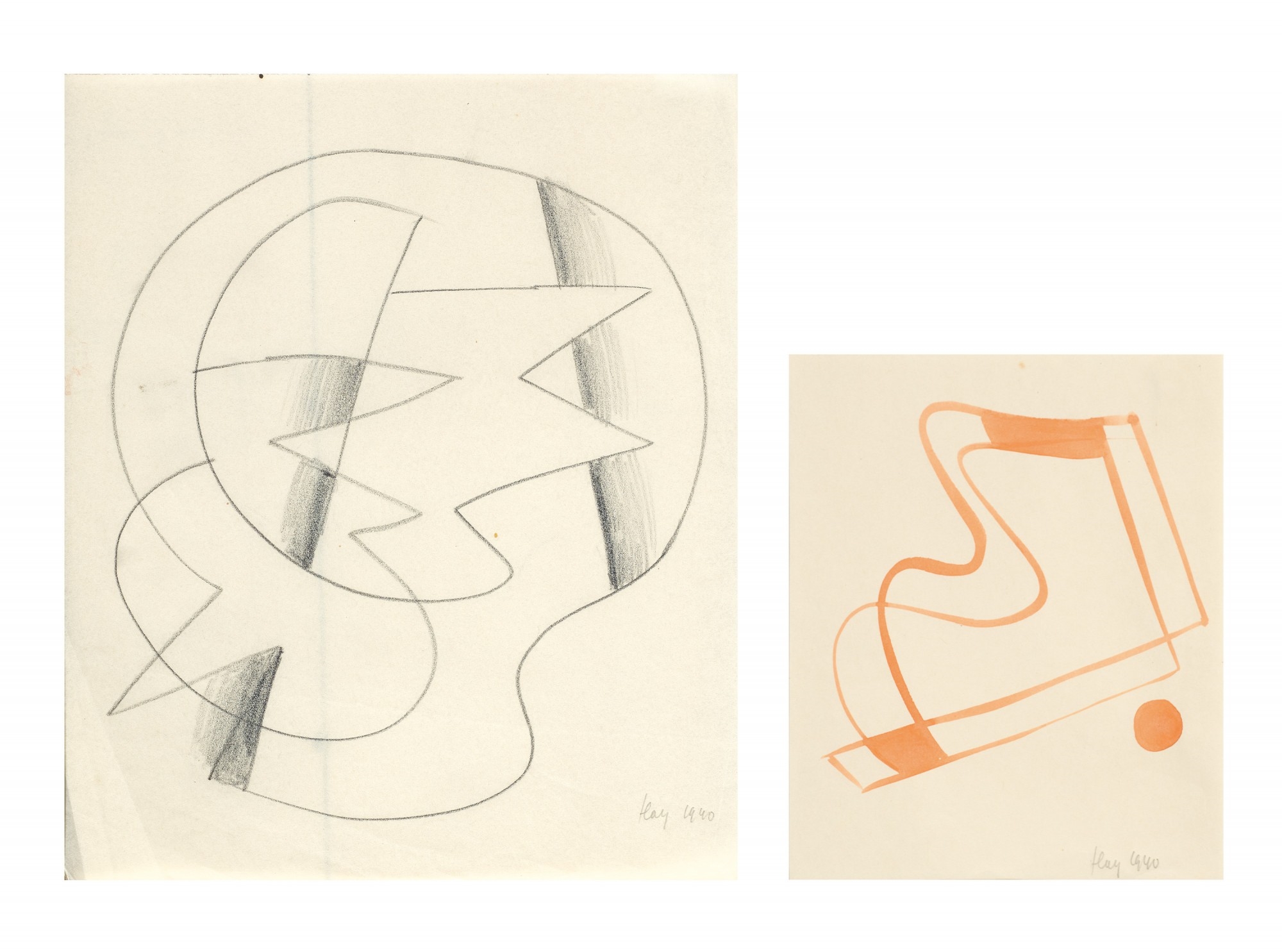 Ludwig Hirschfeld Mack | ABSTRACT STUDY, HAY; ABSTRACT STUDY, HAY (1940 ...