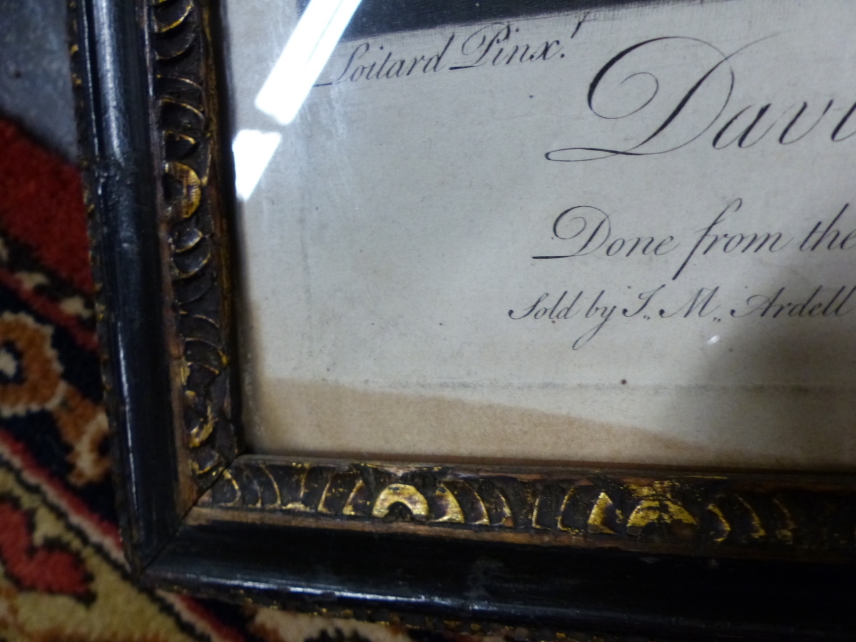 David Garrick | TWO ANTIQUE PORTRAIT PRINTS OF DAVID GARRICK | MutualArt