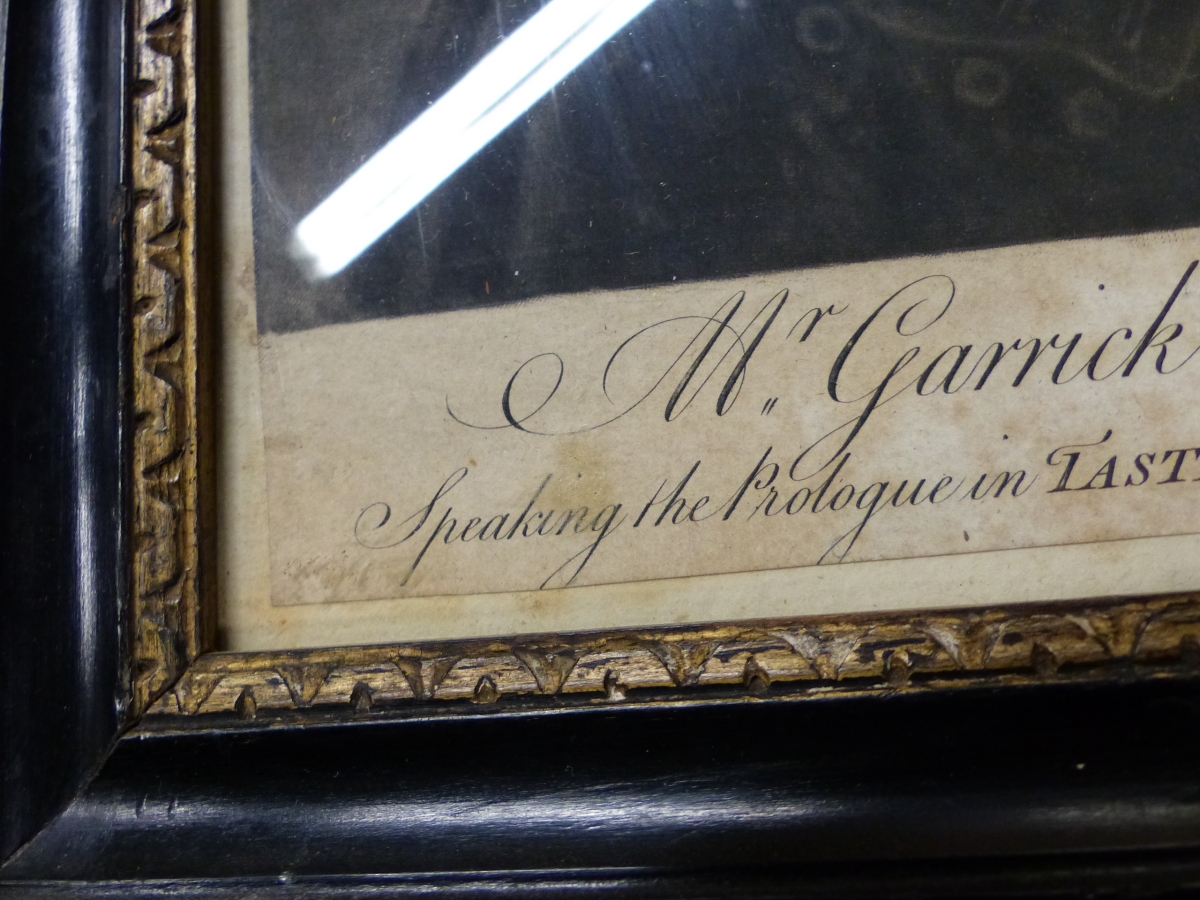 David Garrick | TWO ANTIQUE PORTRAIT PRINTS OF DAVID GARRICK | MutualArt