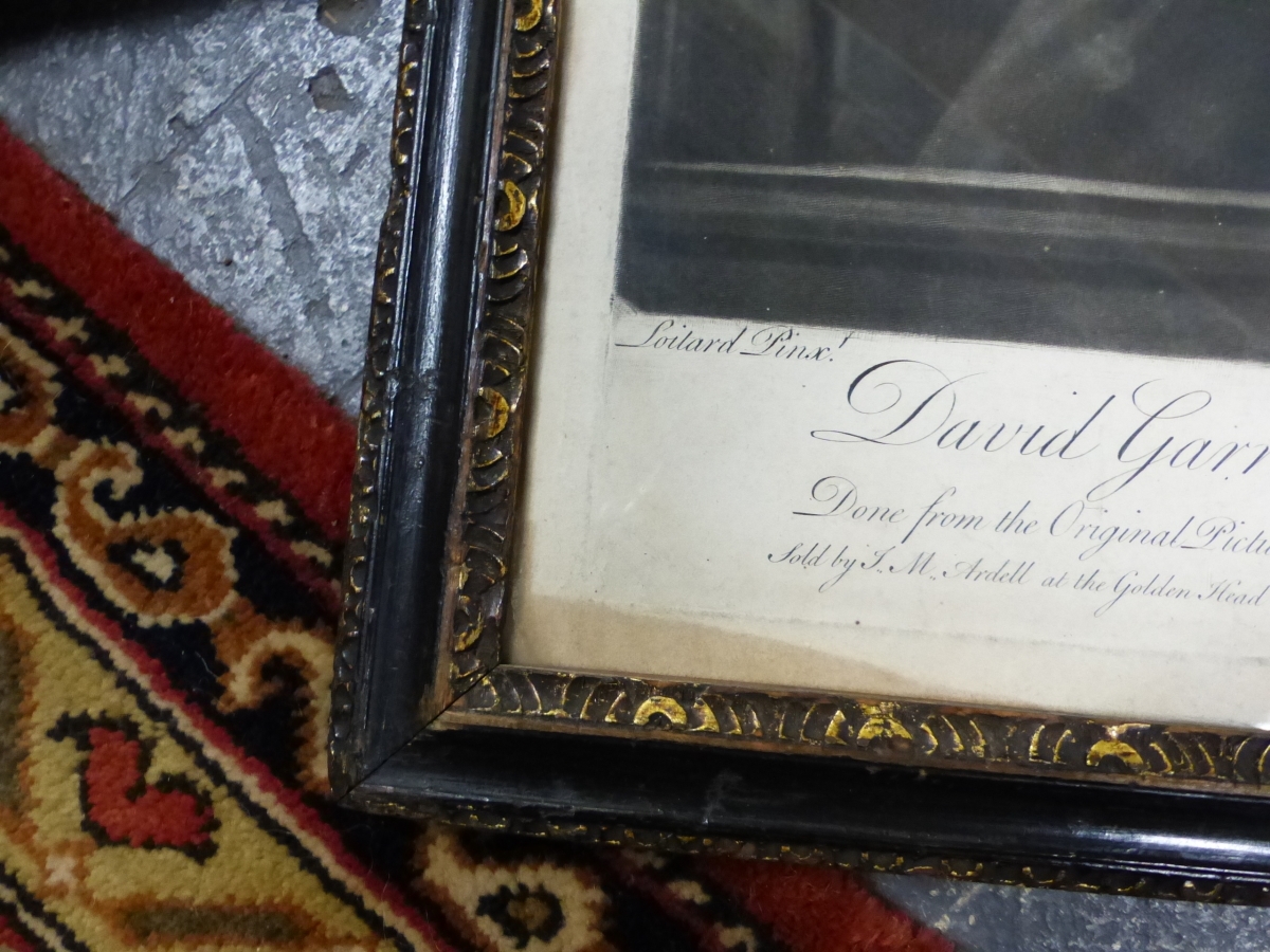 David Garrick | TWO ANTIQUE PORTRAIT PRINTS OF DAVID GARRICK | MutualArt